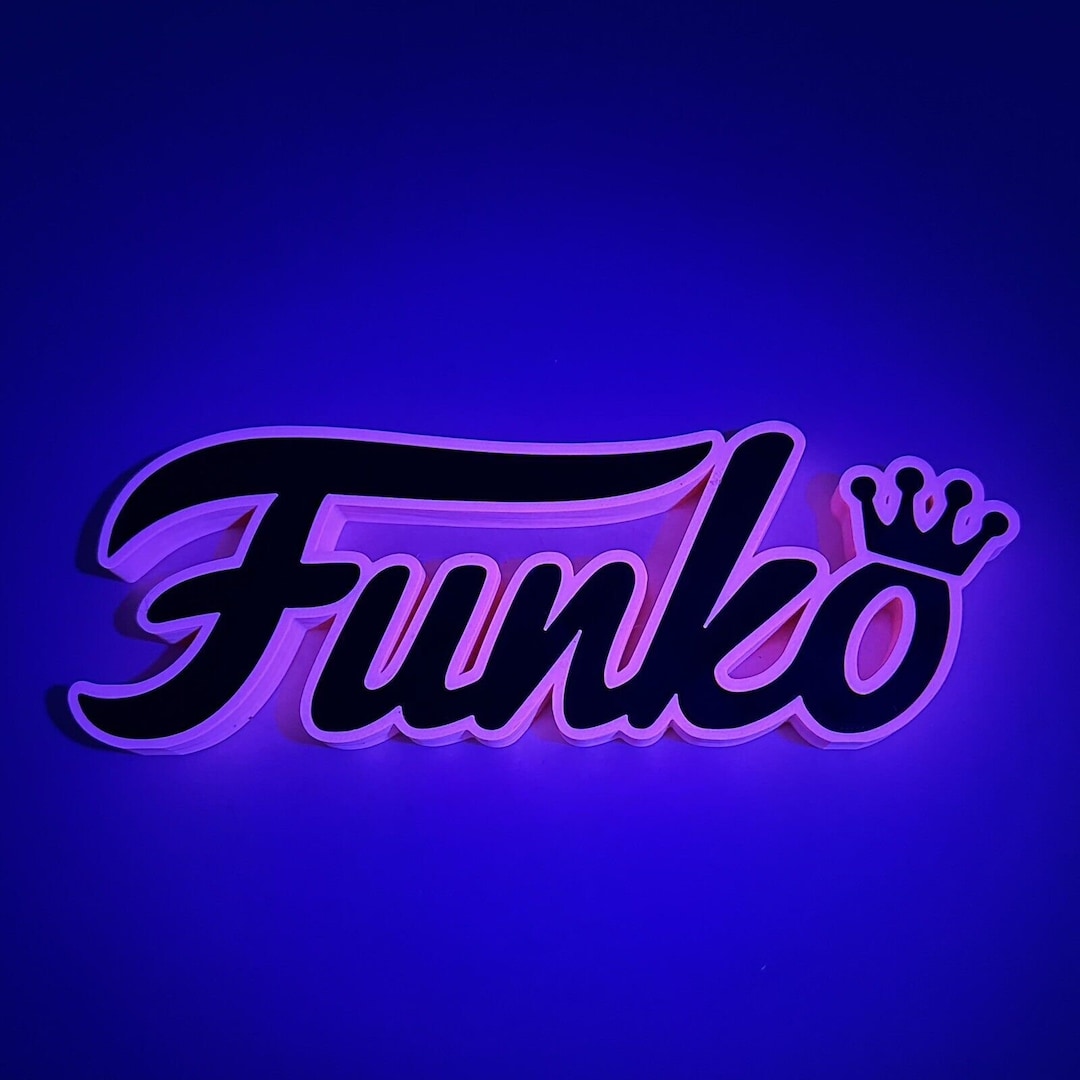 3D Printed BLACK LIGHT - 8.6 Inch - Funko Fan Sign (RED) for Your Funko ...
