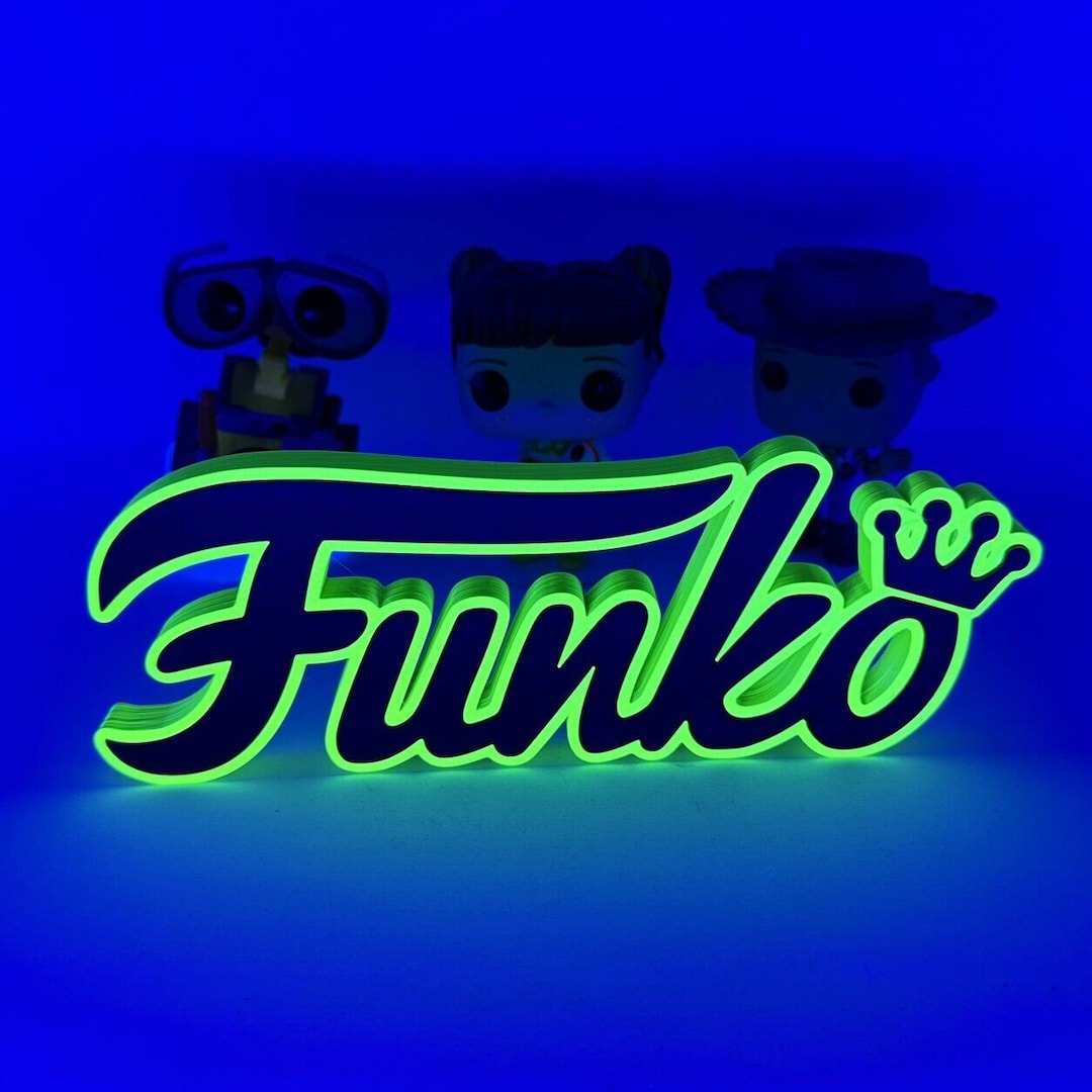 3D Printed Black Light (GREEN) - 8.6 Inch - Funko Fan Sign for Your ...