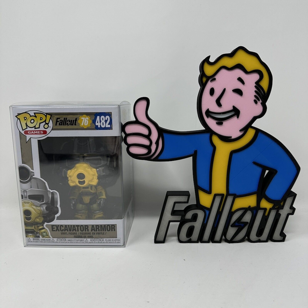 3D Printed Fallout76 - Vault Boy (GITD) Fan Sign for Your Funko ...