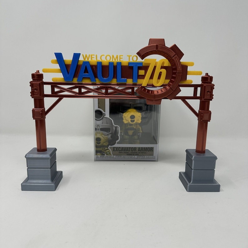 3D Printed FALLOUT 76 Welcom to Vault 76 Fan Sign for Your Funko ...