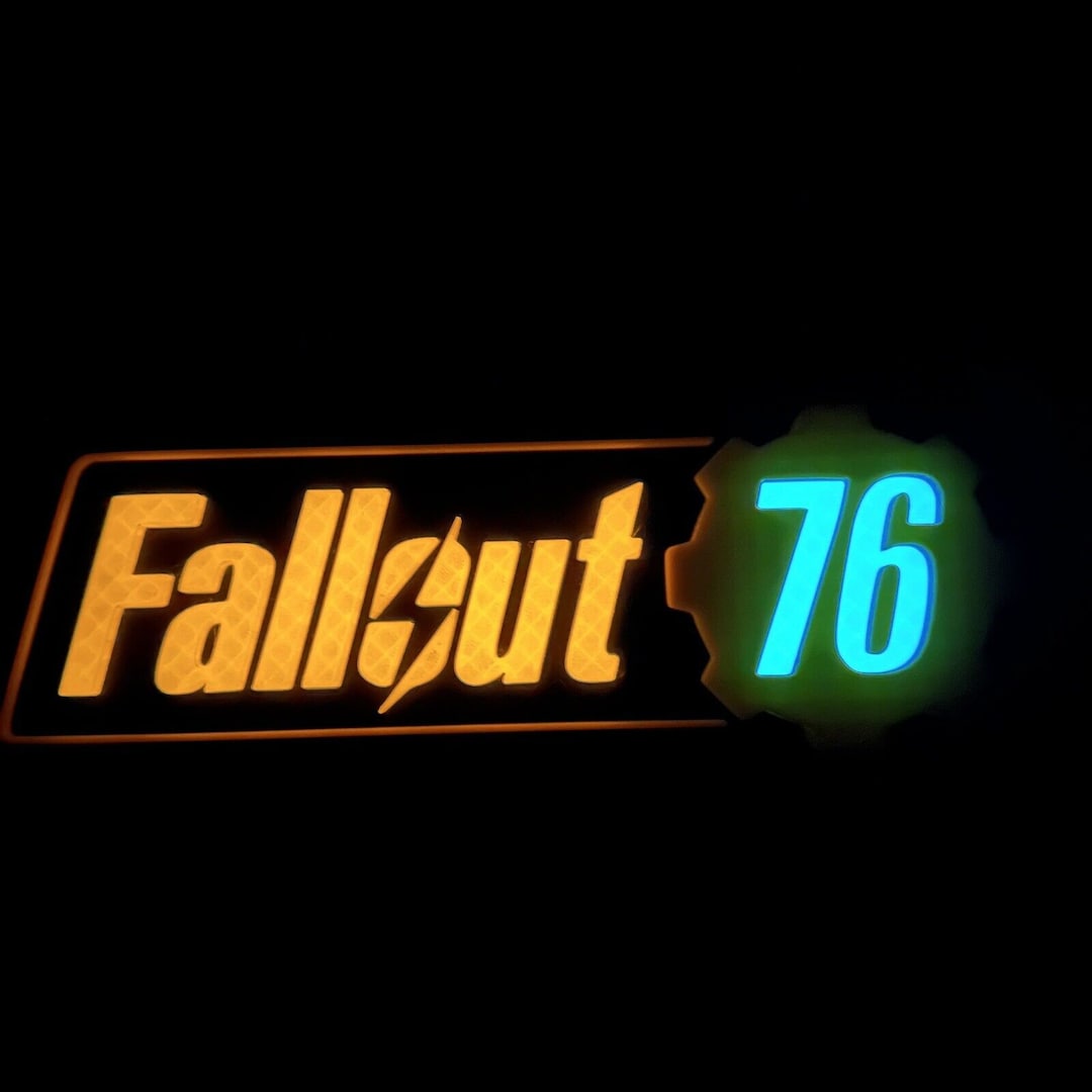 3D Printed FALLOUT 76 (GITD) V1 - Fan Sign for Your Funko Pops and ...