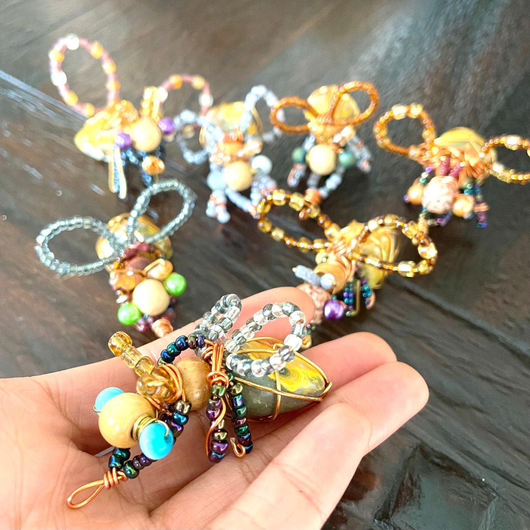 Bumblebee Jasper Bee Gemstone Bug Cage - Etsy