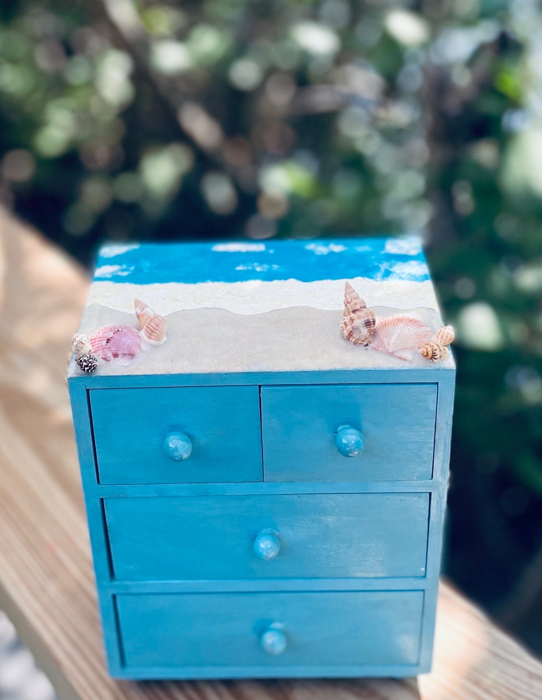 Jewelry Box With Real Seashell and Sand - Etsy