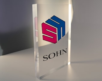 Personalized Business Company Logo Desk Display Printed on Premium ...