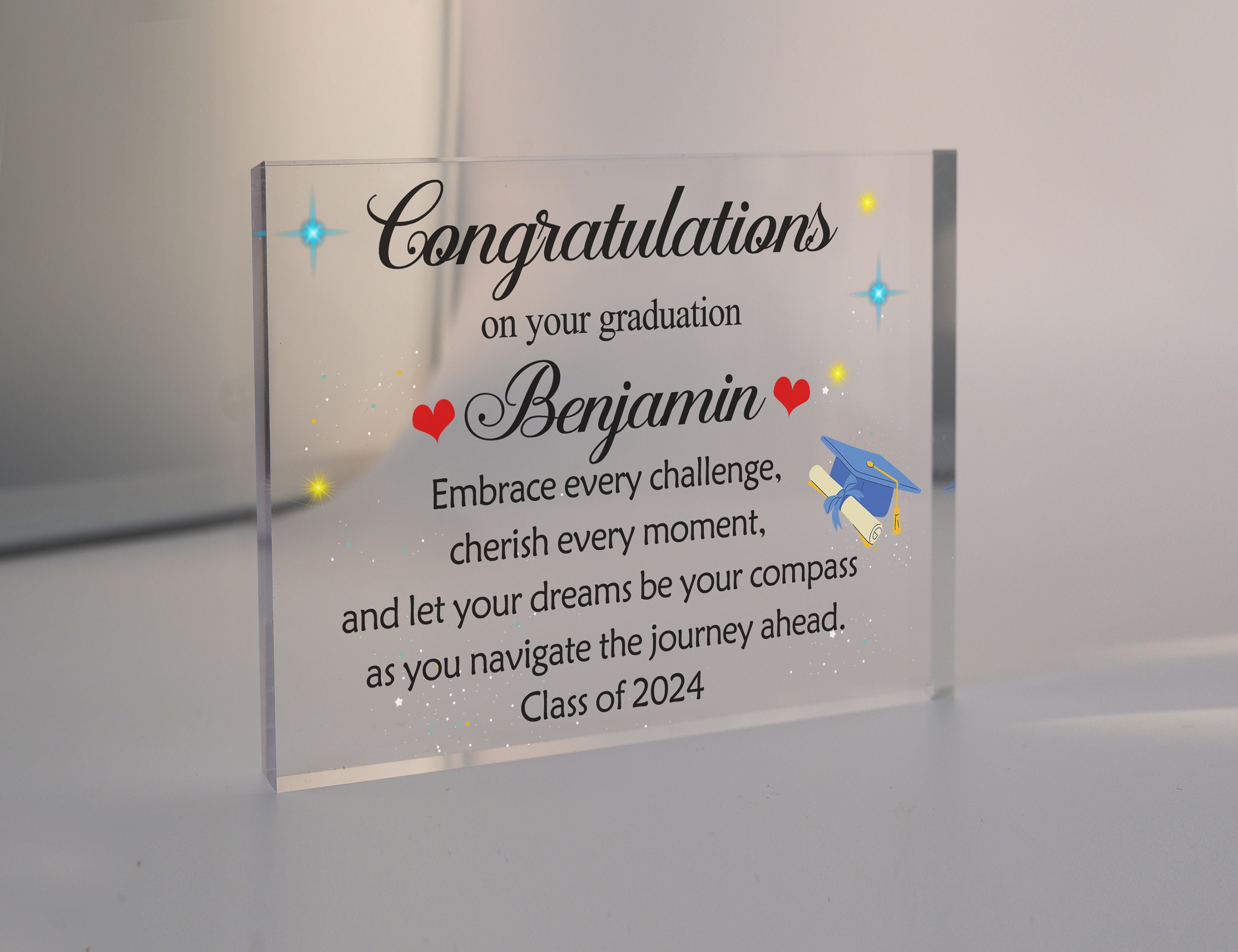 Custom Graduation Acrylic Display, Personalized Graduation Acrylic ...