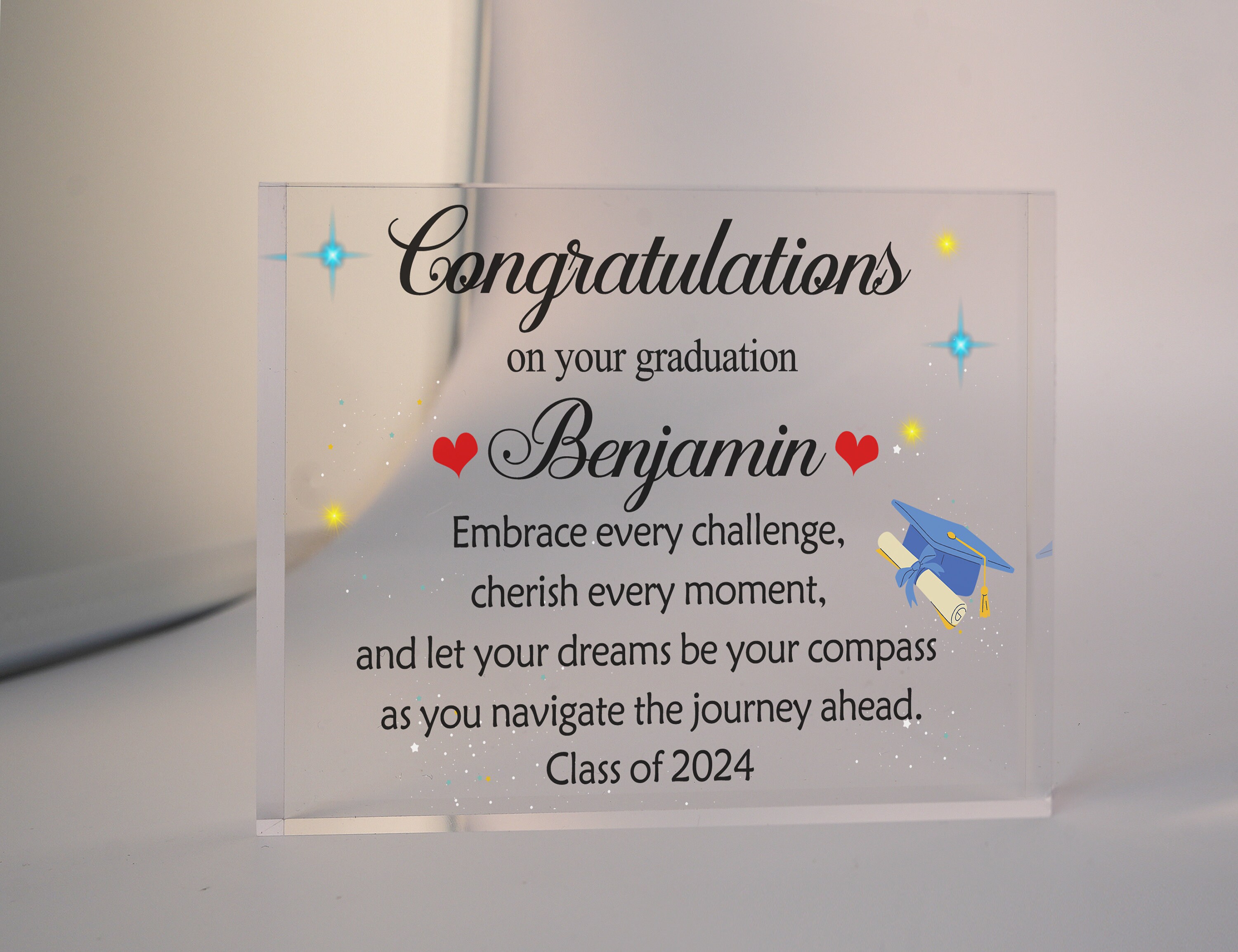 Custom Graduation Acrylic Display, Personalized Graduation Acrylic ...