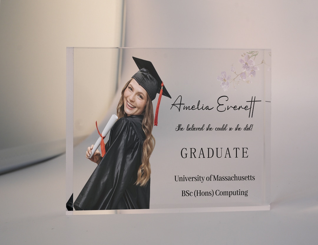 Custom Graduation Acrylic Display, Personalized Acrylic Block ...