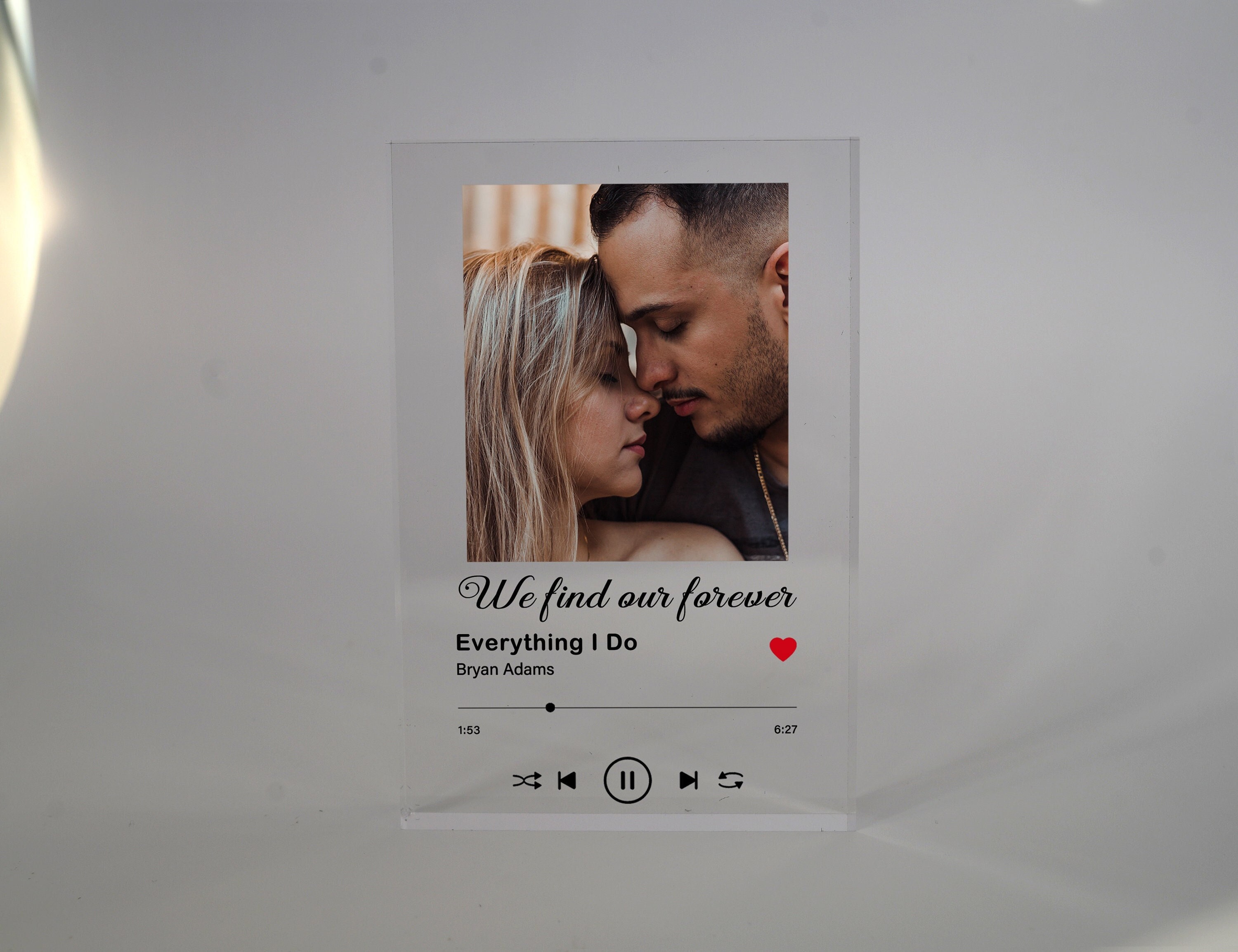 Custom Song Plaque, Personalized Photo Acrylic Block, Acrylic Song ...
