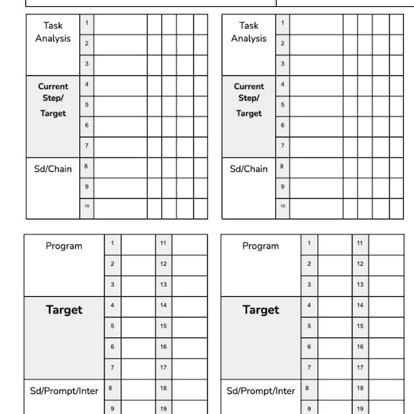 Aba Data Collection - Etsy