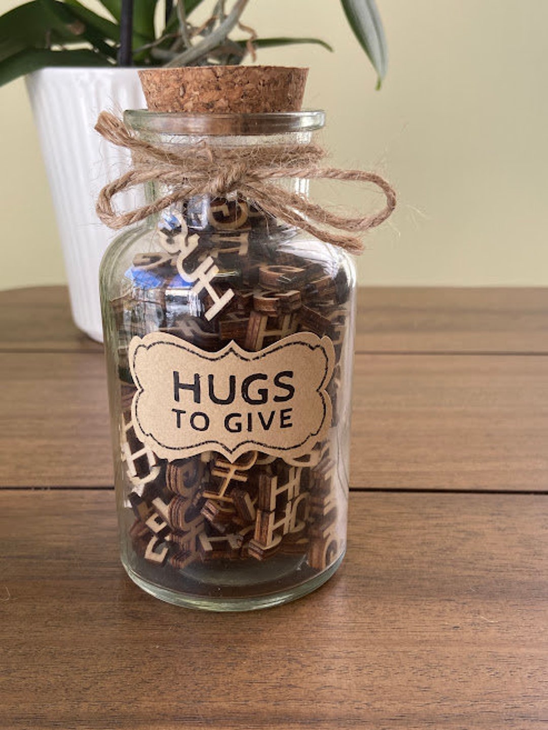Hugs to Give, Jar of Hugs, Bottle of Laughs, Novelty, Him/her ...