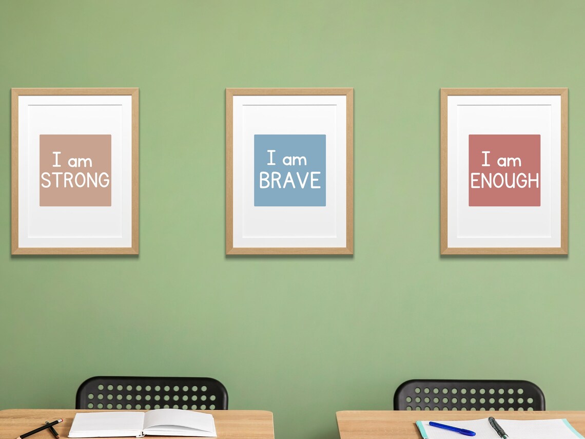 9 Positive Affirmation Classroom Posters for Kids, Montessori Classroom ...