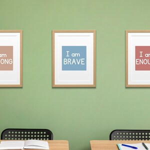9 Positive Affirmation Classroom Posters, Montessori Classroom Decor ...