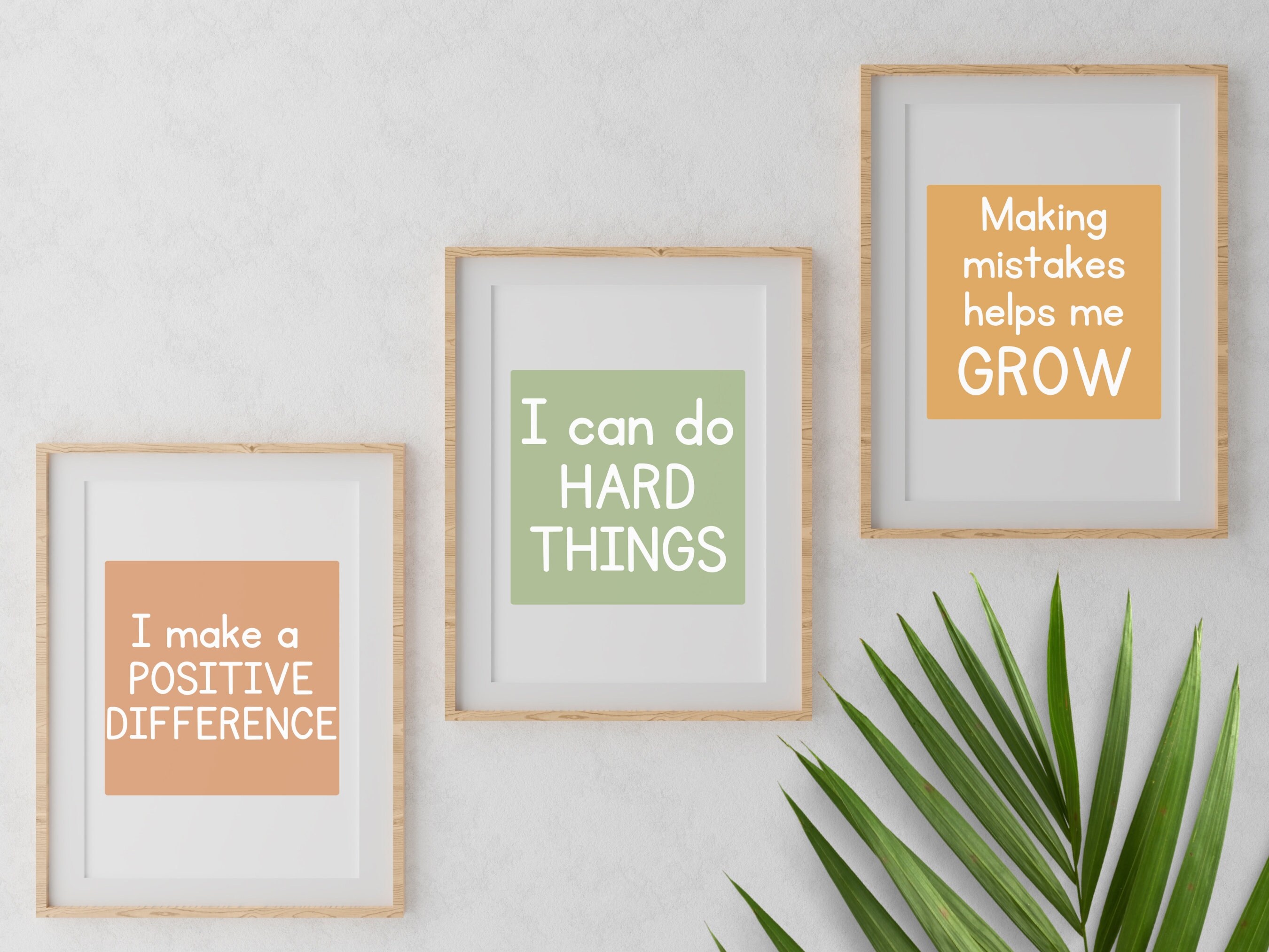 Kids Affirmation Wall Art Posters, Montessori Decoration Wall, Set of 9 ...