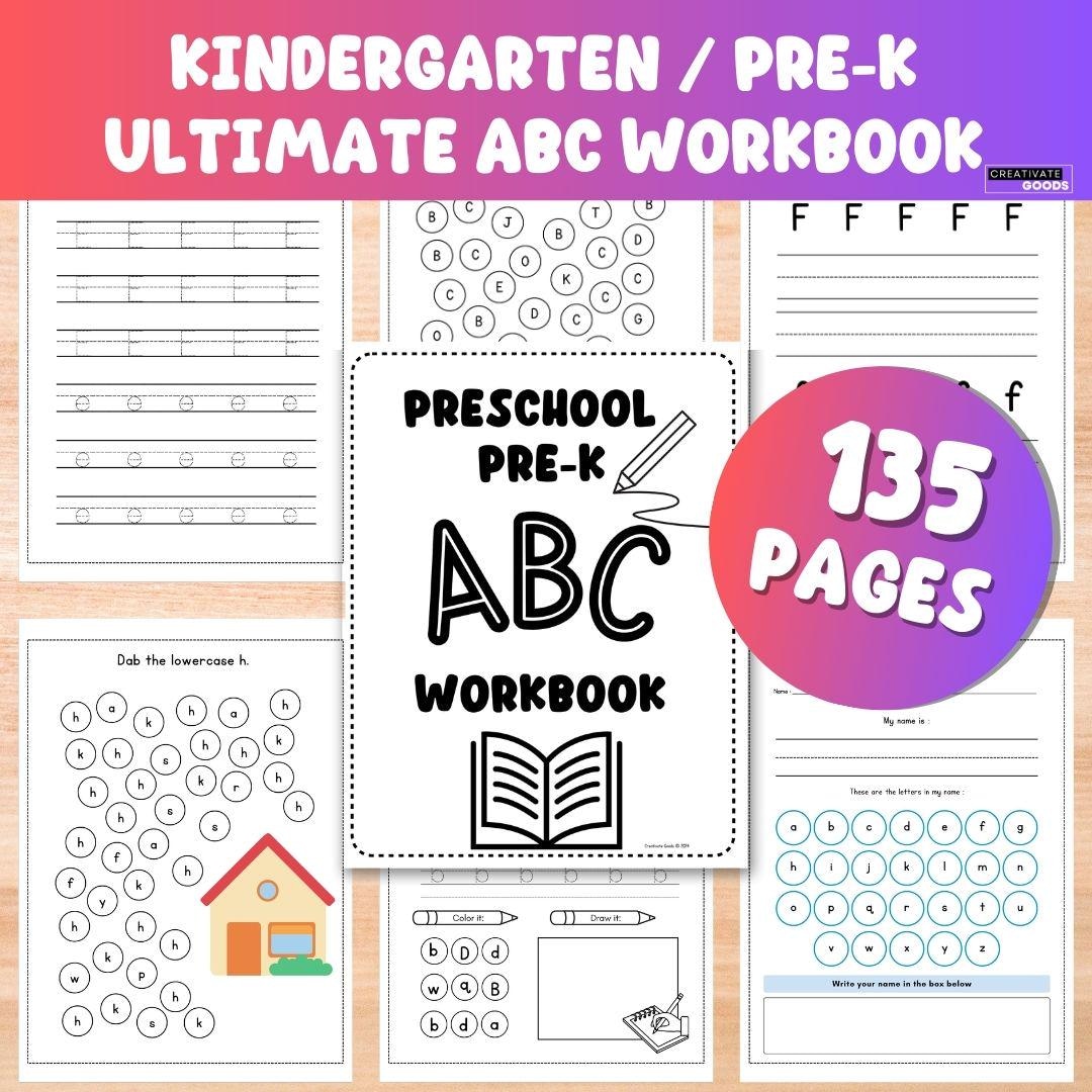 Ultimate ABC Alphabet Workbook | 135 Pages of Engaging Learning for Pre ...