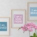 Positive Affirmations Poster Set, Boho Kids Wall Art (digital Download ...