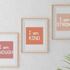 Kids Affirmation Wall Art Posters, Montessori Decoration Wall, Set of 9 ...