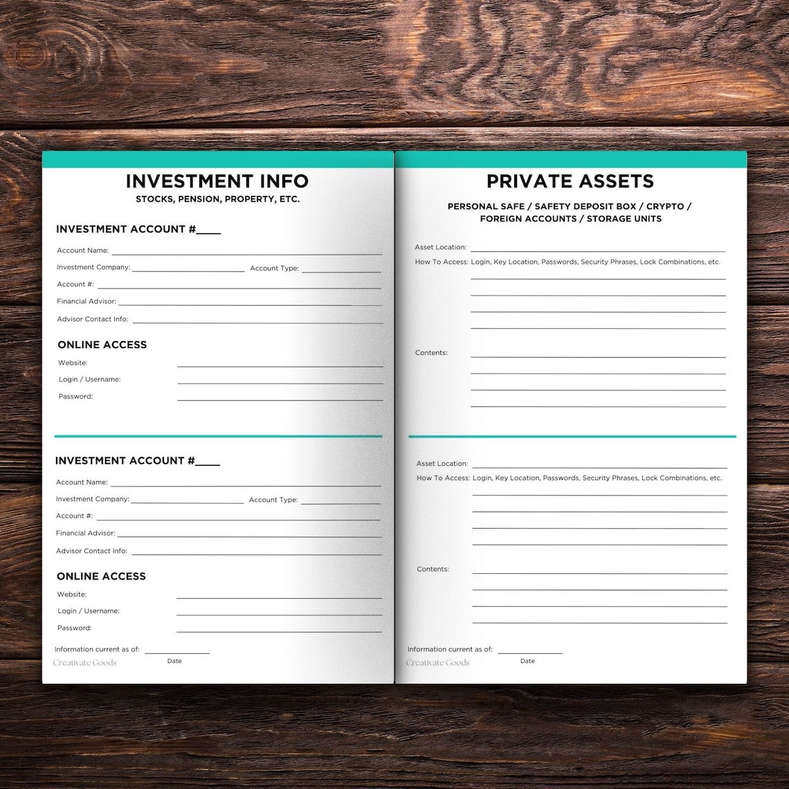 Printable Family Planner for Emergencies Crisis Protocol Emergency ...