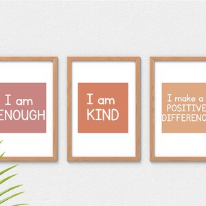 9 Positive Affirmation Classroom Posters, Montessori Classroom Decor ...