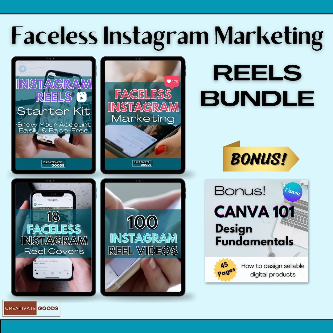 FACELESS Instagram Reels Bundle | Done for You Instagram Reels ...