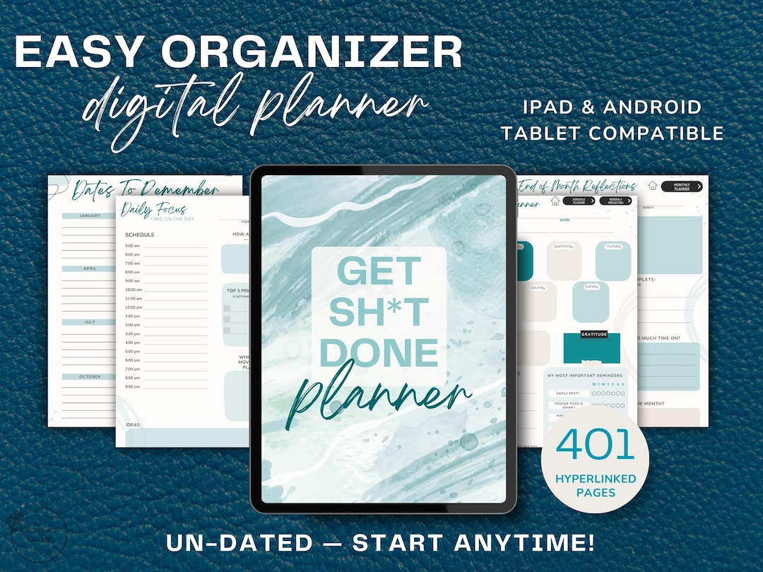 Easy Digital Planner for All, Simple to Use Planner, Student Planner ...