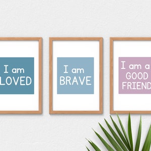 9 Positive Affirmation Classroom Posters, Montessori Classroom Decor ...