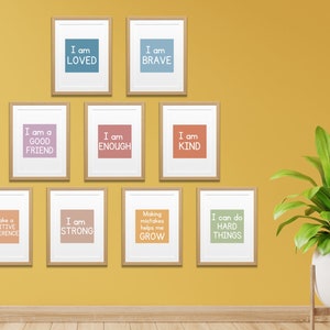 9 Positive Affirmation Classroom Posters, Montessori Classroom Decor ...