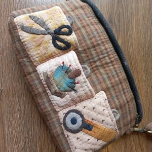 Japanese Patchwork Quilting Box, Cosmetic Case, Quilted Pouch, Quilted ...
