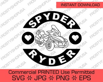 Can Am Spyder Commercial Use Permitted, Downloadable File, Cut File ...