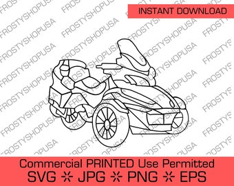 Can Am Spyder | Commercial Use Permitted, Downloadable File, Cut File ...
