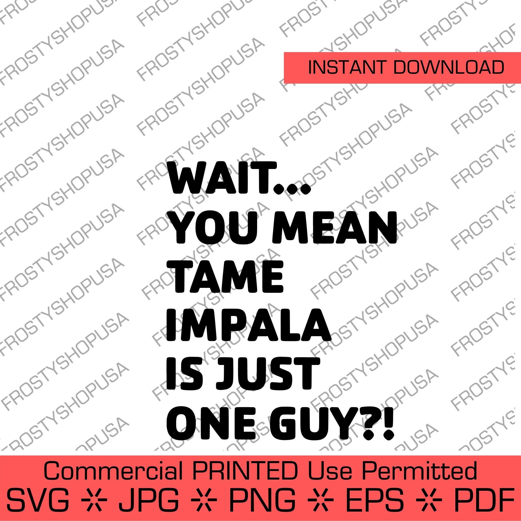 Wait… You Mean Tame Impala is Just One Guy?! - Etsy