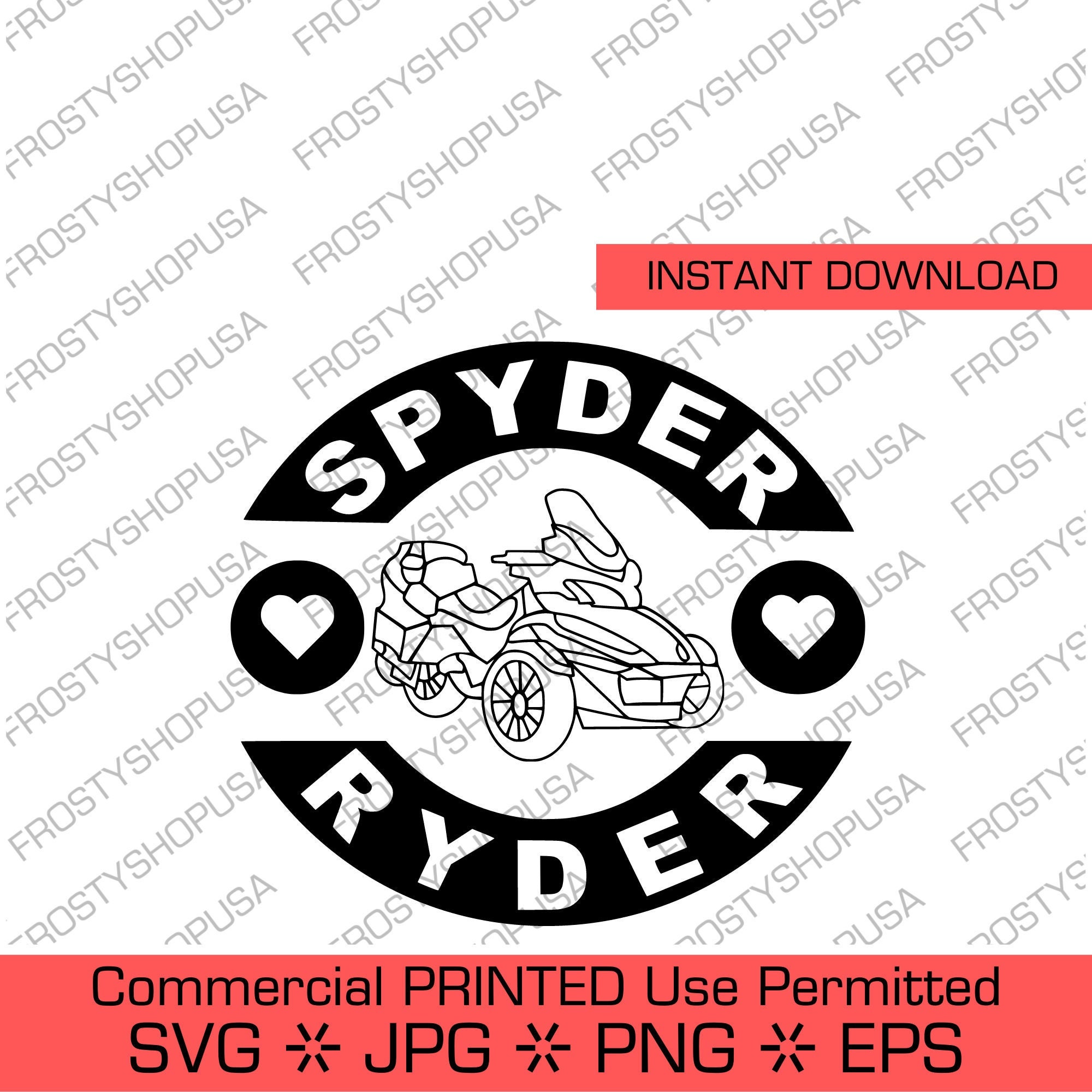 Spyder Ryder RT | Commercial Use Permitted Downloadable File, Cut File ...