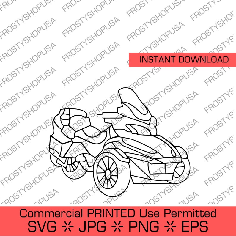 Can Am Spyder RT | Commercial Use Permitted, Downloadable File, Cut ...