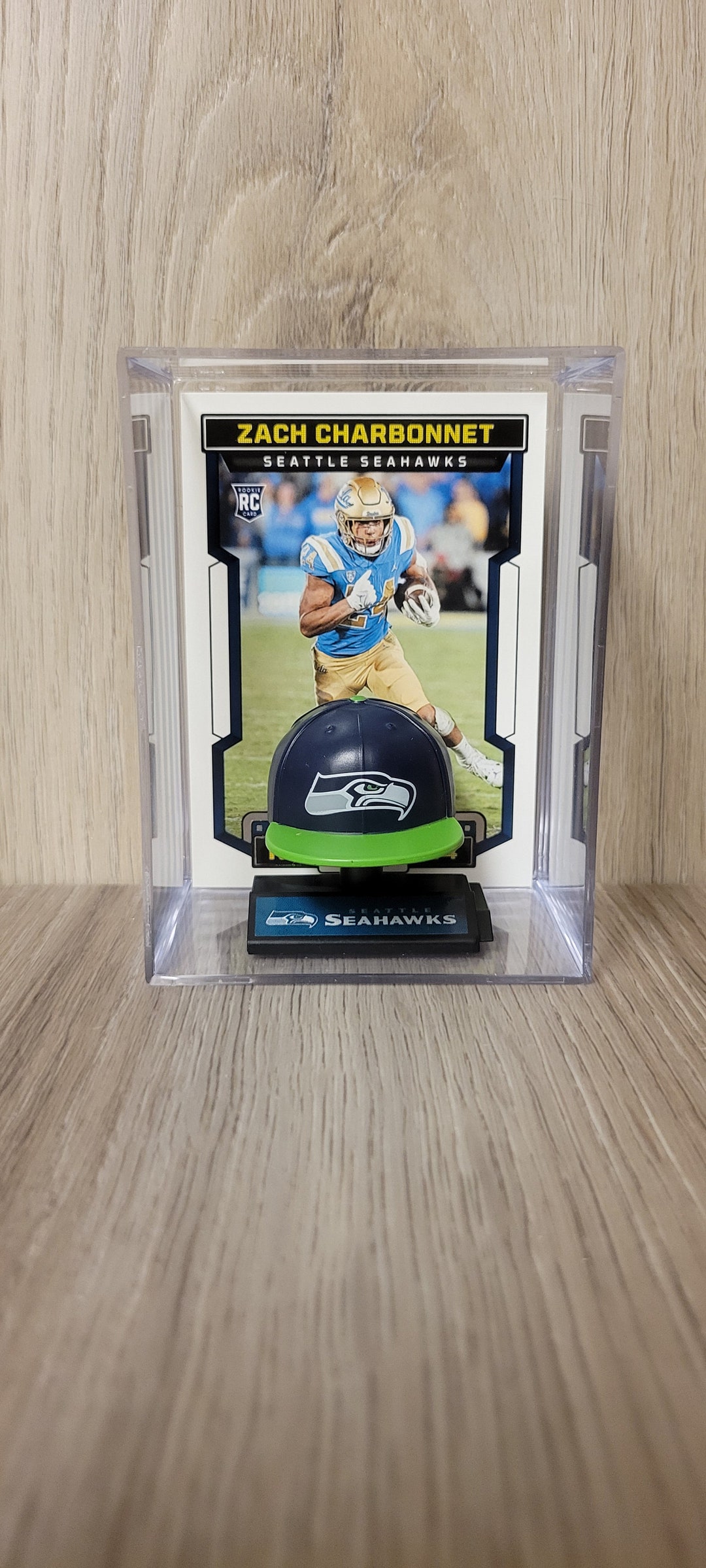 Seattle Seahawks Zach Charbonnet Mini Hat Sports Box, Collectible ...