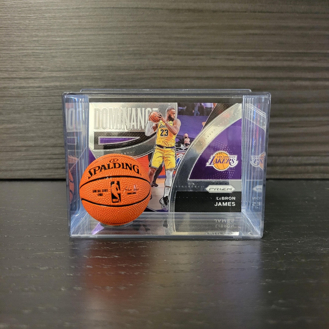 Mini Authentic Los Angeles Lakers Lebron James Basketball Sports Box ...
