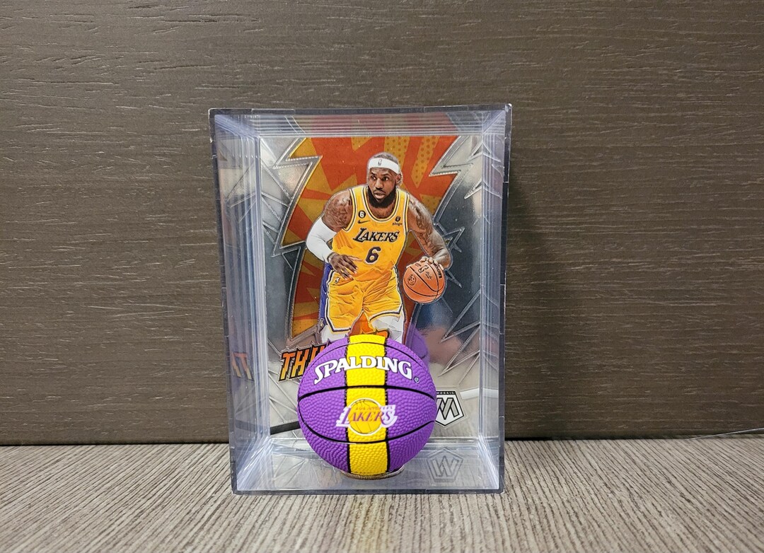 Lebron James Los Angeles Lakers Mini Basketball Sports Box, Memorabilia ...