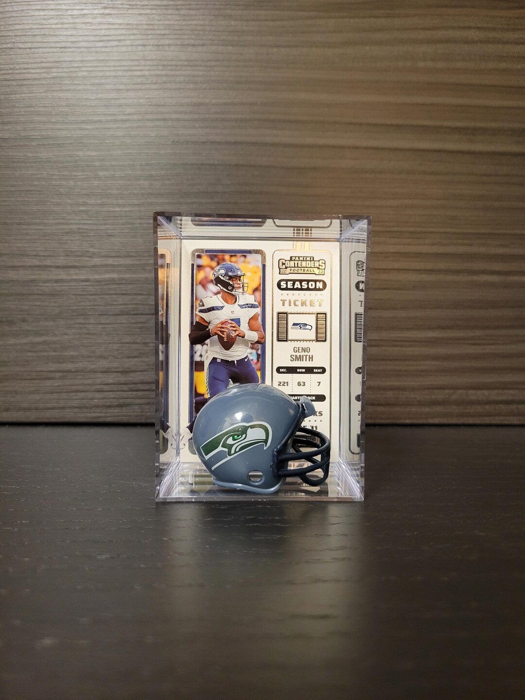 Seattle Seahawks Geno Smith Mini Helmet Sports Box, Collectible ...