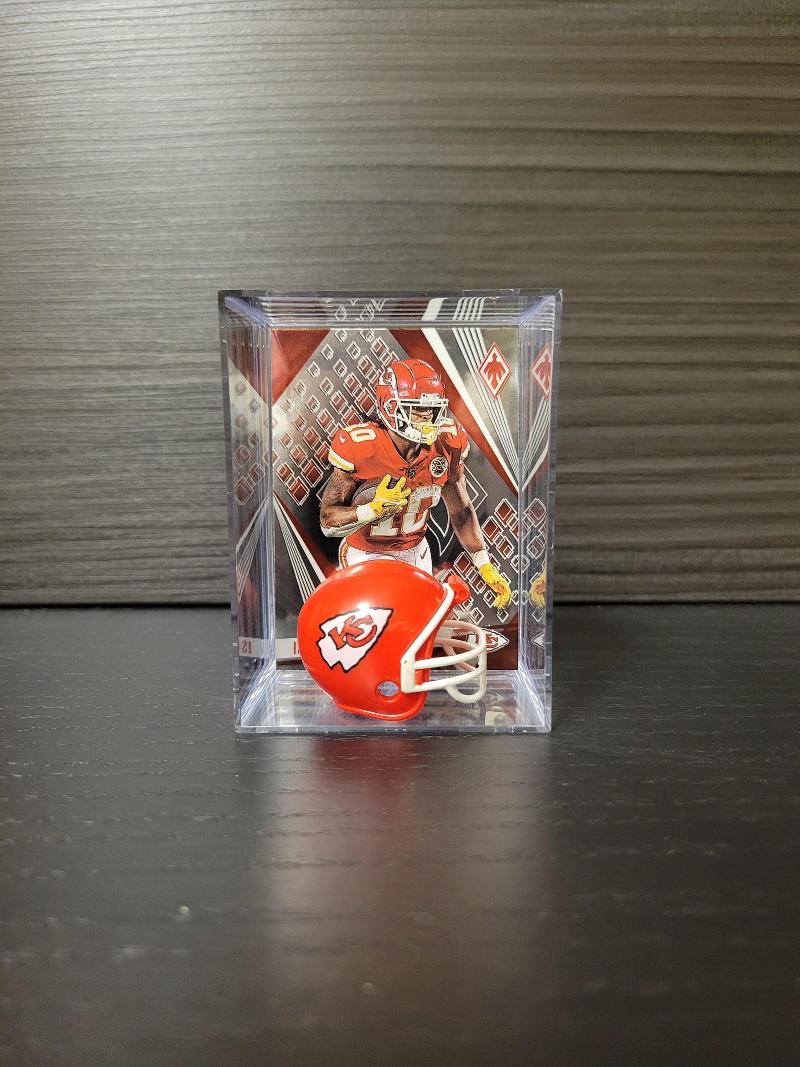 Isiah Pacheco Kansas City Chiefs Mini Helmet Shadowbox Display, Sports ...