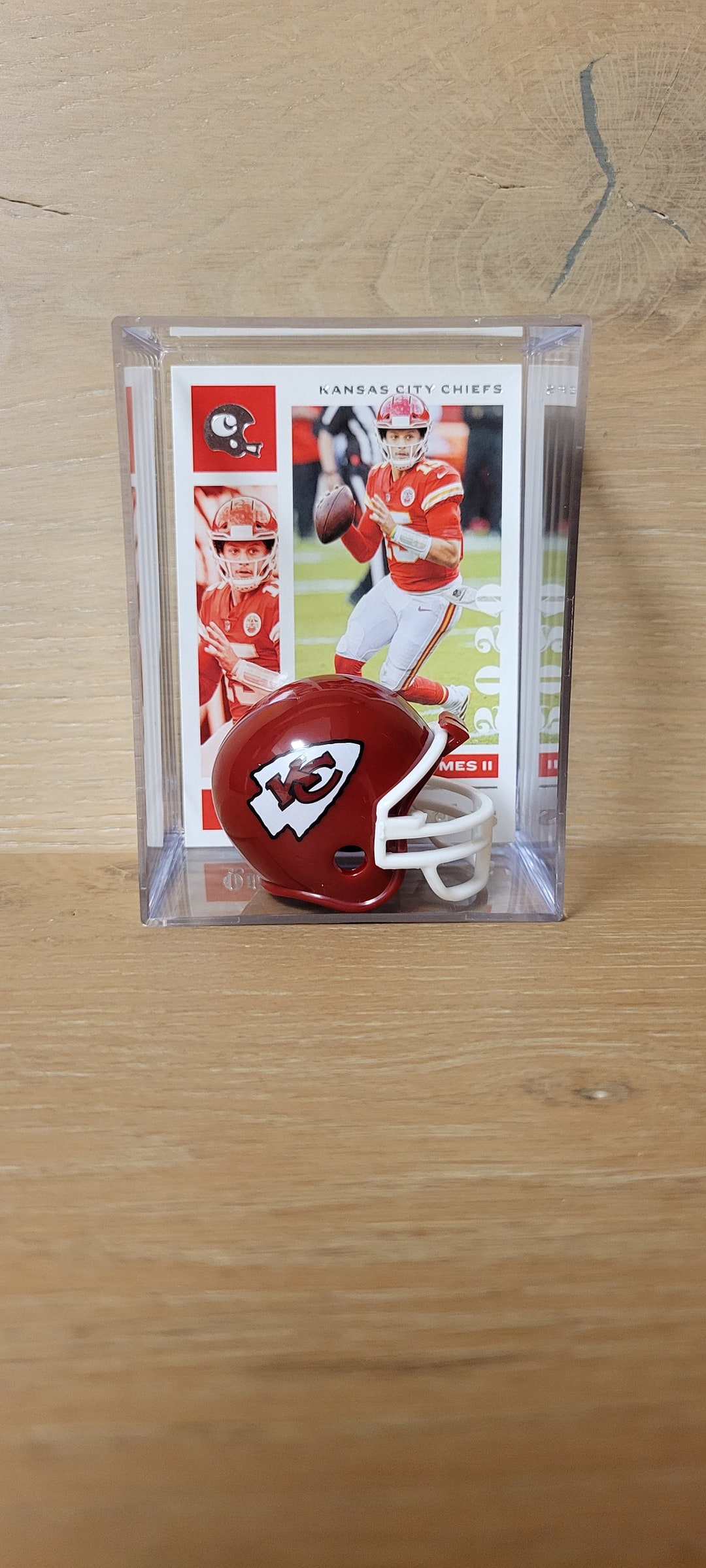 Kansas City Chiefs Patrick Mahomes Mini Football Helmet Sports Box ...