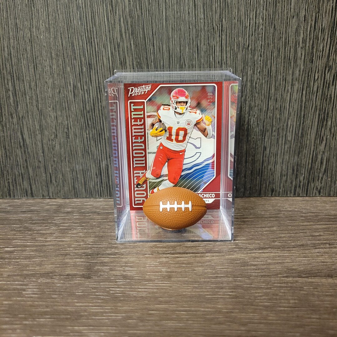 Kansas City Chiefs Isiah Pacheco Sports Box, Mini Football Display Case ...