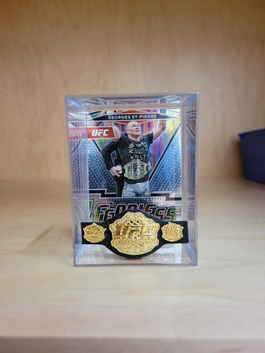 George St Pierre UFC Championship Belt Mini, Sports Box, Collectible ...