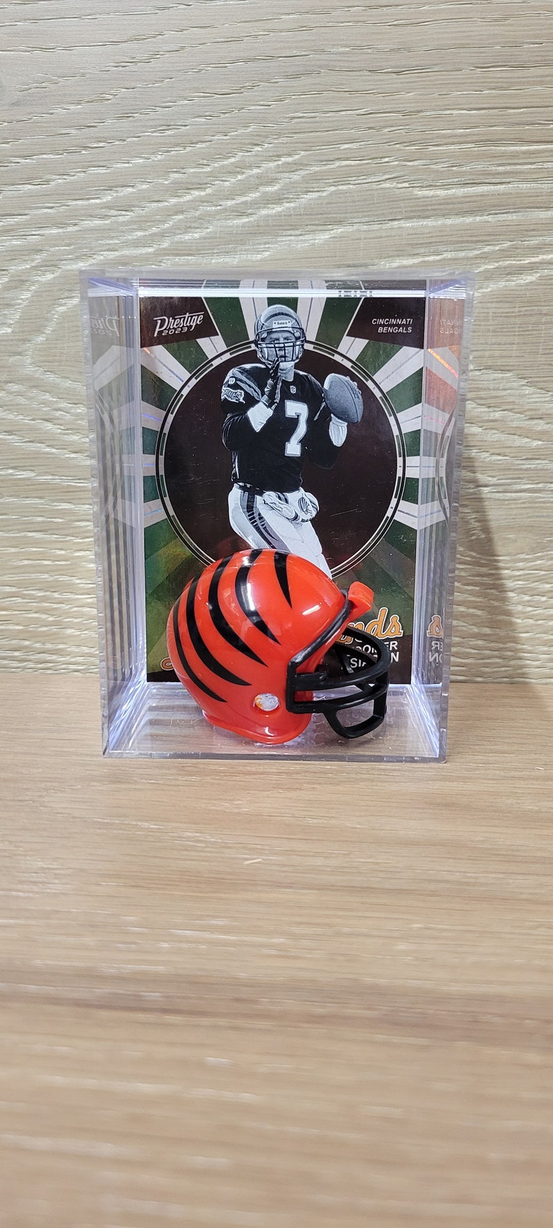 Cincinnati Bengals Boomer Esiason Mini Football Helmet Sports Box, NFL ...