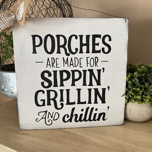 Assorted Front Porch Summer Decor Hand Painted Signs Sipping Chilling ...