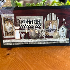 Rooster Sunflower Rise Shine Count Blessings Country Kitchen Sign - Etsy