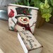 Snowman Let It Snow Mini Wooden Block Set :christmas Tiny Tier Tray ...