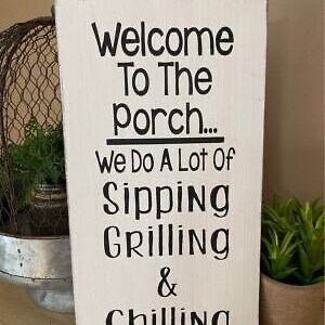 Assorted Front Porch Summer Decor Hand Painted Signs Sipping Chilling ...