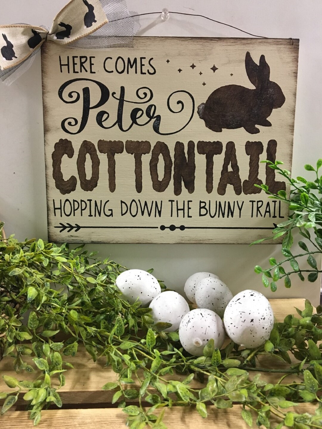 Here Comes Peter Cottontail Hopping Down the Bunny Trail Spring Easter ...