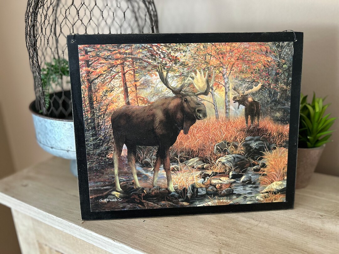 Moose Cabin Lodge Wooden Hanging Sign Wall Decor Campers Outhouse Lake ...