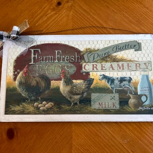 Rooster Sunflower Rise Shine Count Blessings Country Kitchen Sign - Etsy