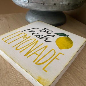 Lemon Themed Summer Decor Tier Tray Wooden Block Signs - Etsy
