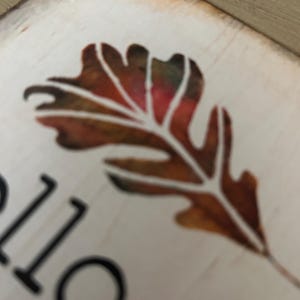 Hello Fall Autumn Leaves Farmhouse Autumn Tier Tray Small Wood Block ...